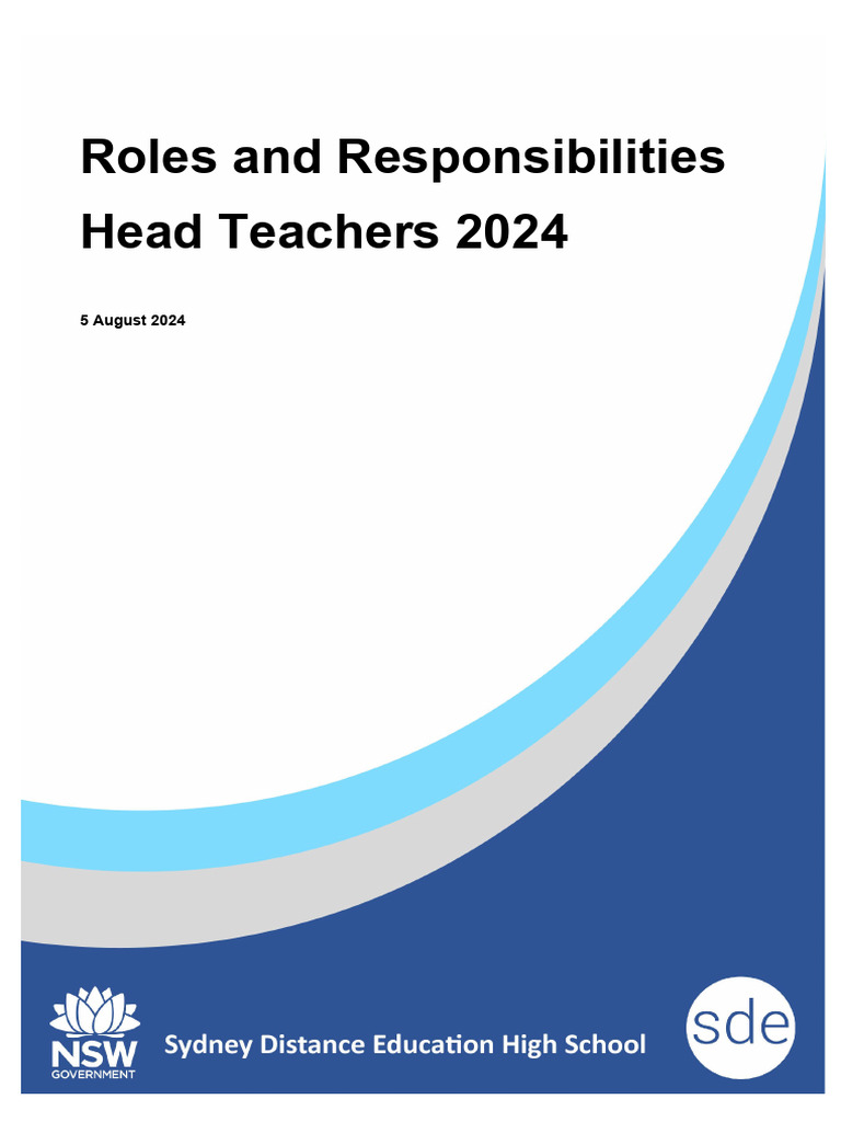 Headteacher Responsibilities | PDF | Teachers | Curriculum