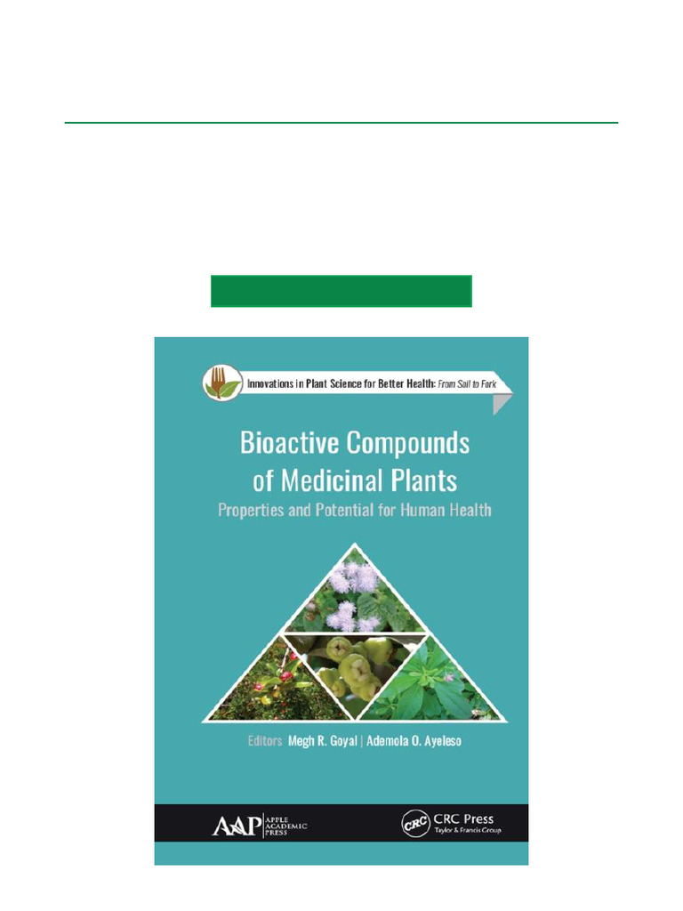 Bioactive Compounds in Medicinal Plants | PDF