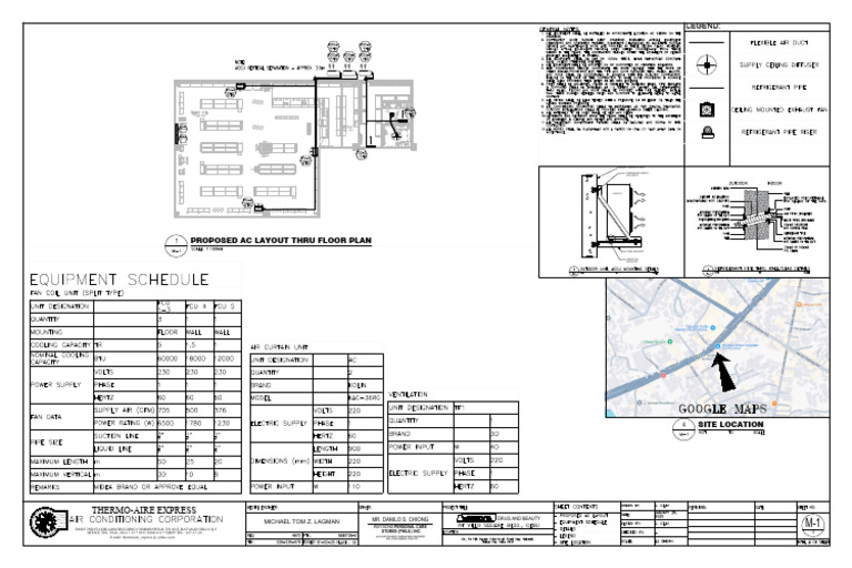 Proposed Me Ac Layout For Watsons RF Villo Square BLDG., Talisay, Cebu | PDF