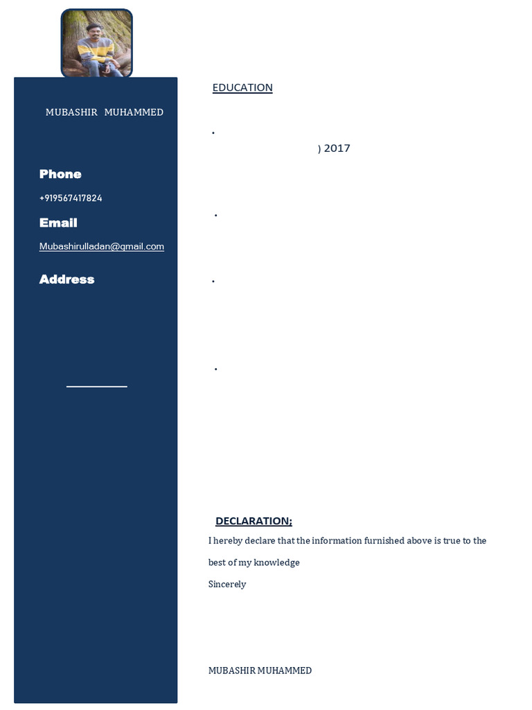 Mubashir Resume 7 Years | PDF