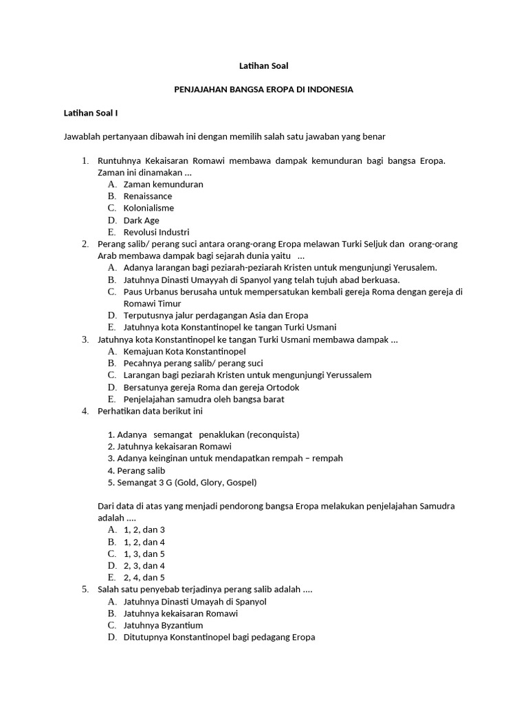 Latihan Soal PSAJ Kelas 12 - 2 | PDF