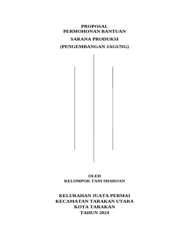 PROPOSAL BENIH JAGUNG POKTAN SHAROAN | PDF