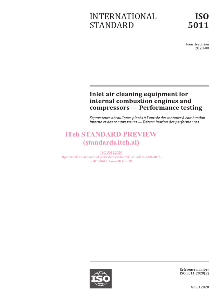 Iso 5011 2020 | PDF | Flow Measurement | Pressure Measurement