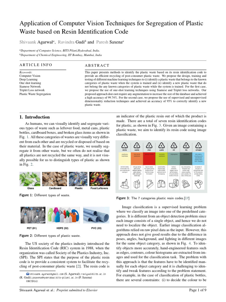 Application of Computer Vision Techniques For Segr | PDF | Principal ...