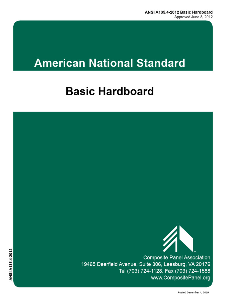 ANSI Standard A135 4 Basic - HB 2012 FINAL | PDF | Fracture | Wood