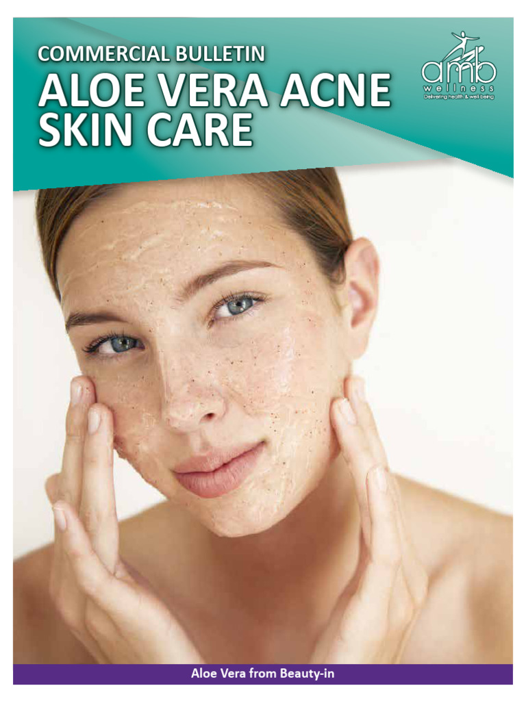 COMMERCIAL BROCHURE ALOE ACNE SKIN CARE - Aloe Vera | PDF