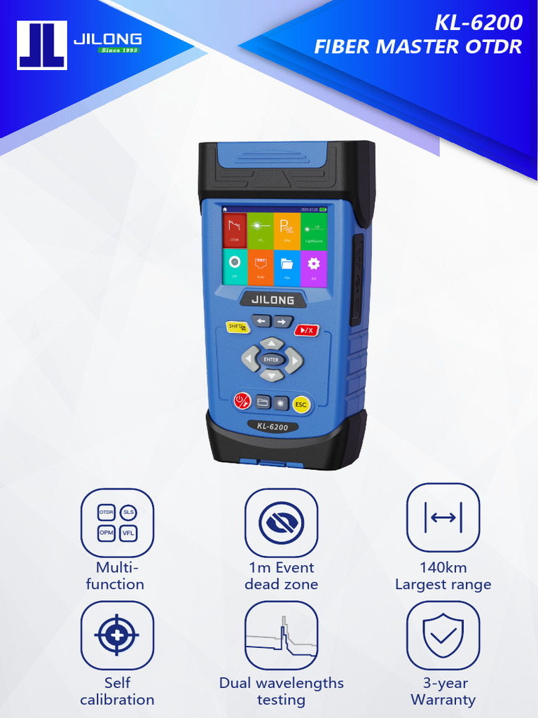 Fiber Master Otdr: 1m Event Dead Zone Multi-Function 140km Largest Range | PDF | Optical Fiber ...