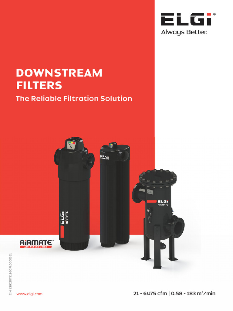 ELGi Airmate Filter Catalogue | PDF | Filtration | Pressure