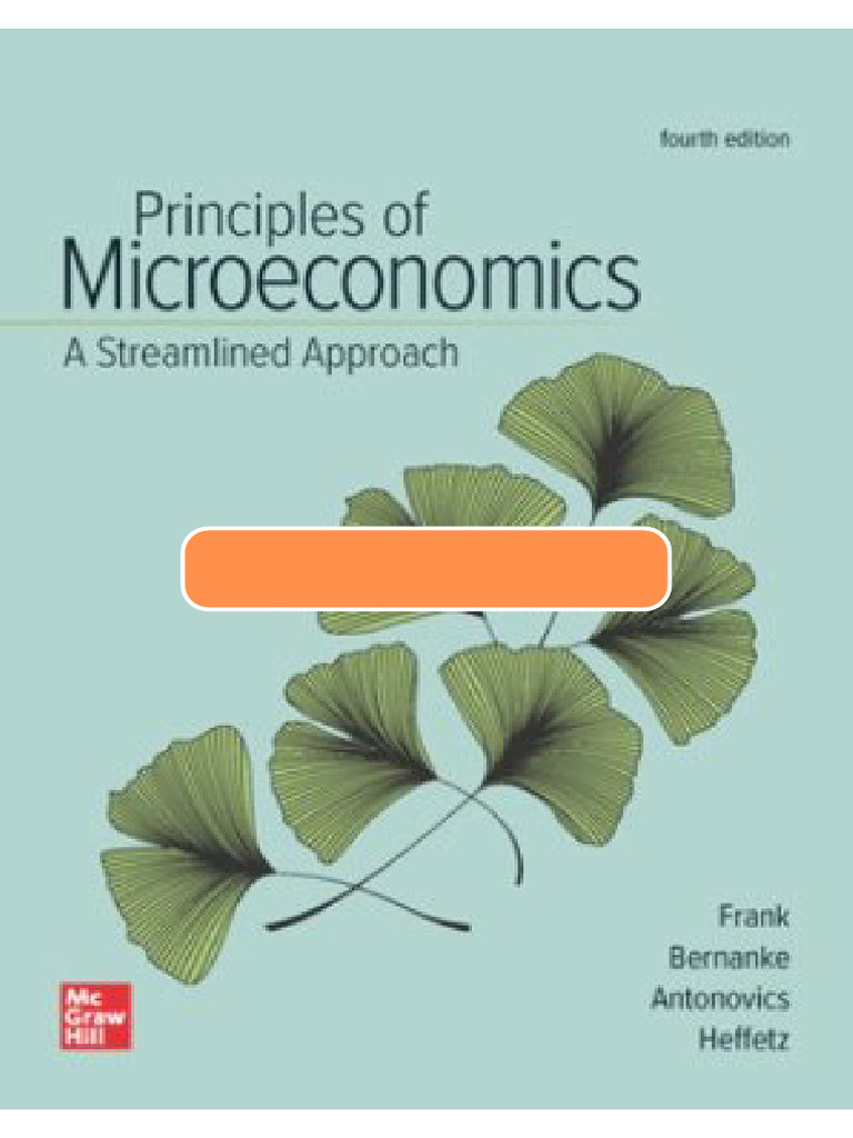 Testbank for Principles of Microeconomics a Streamlined Approach 4th ...