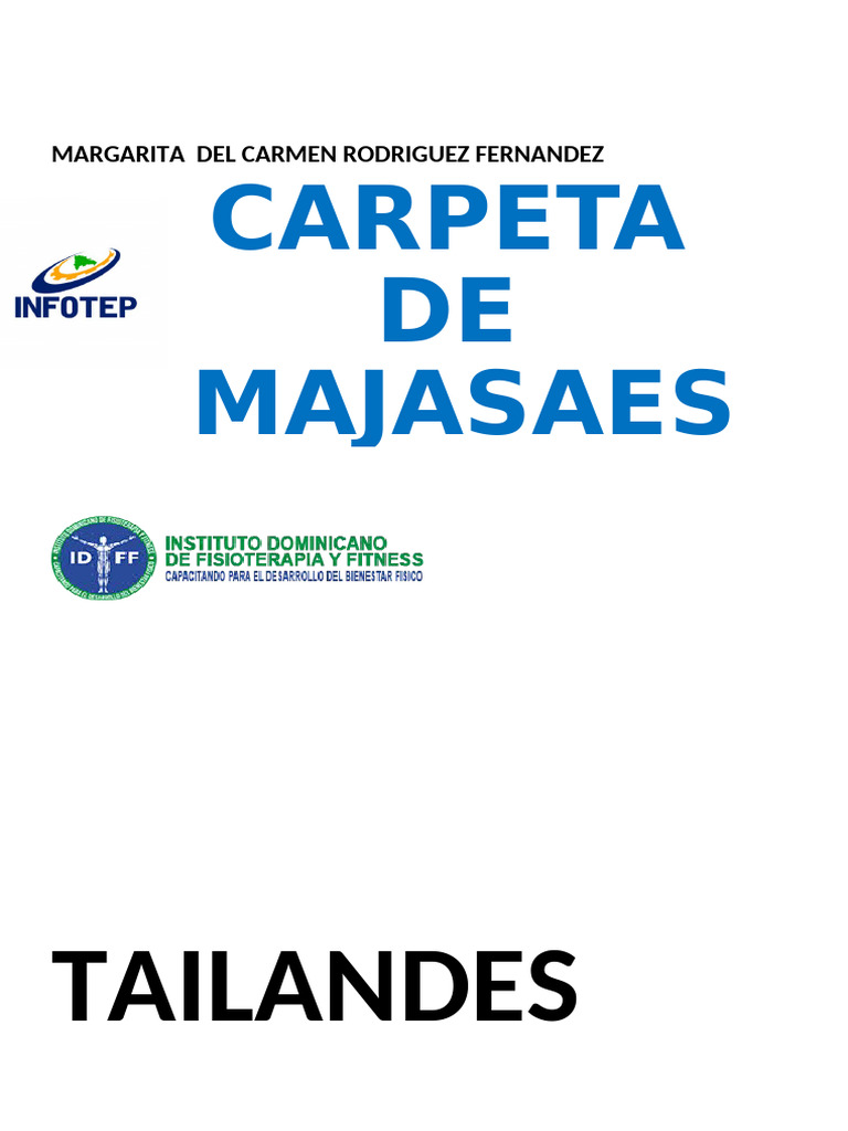 Margarita Carpeta Masajes | PDF