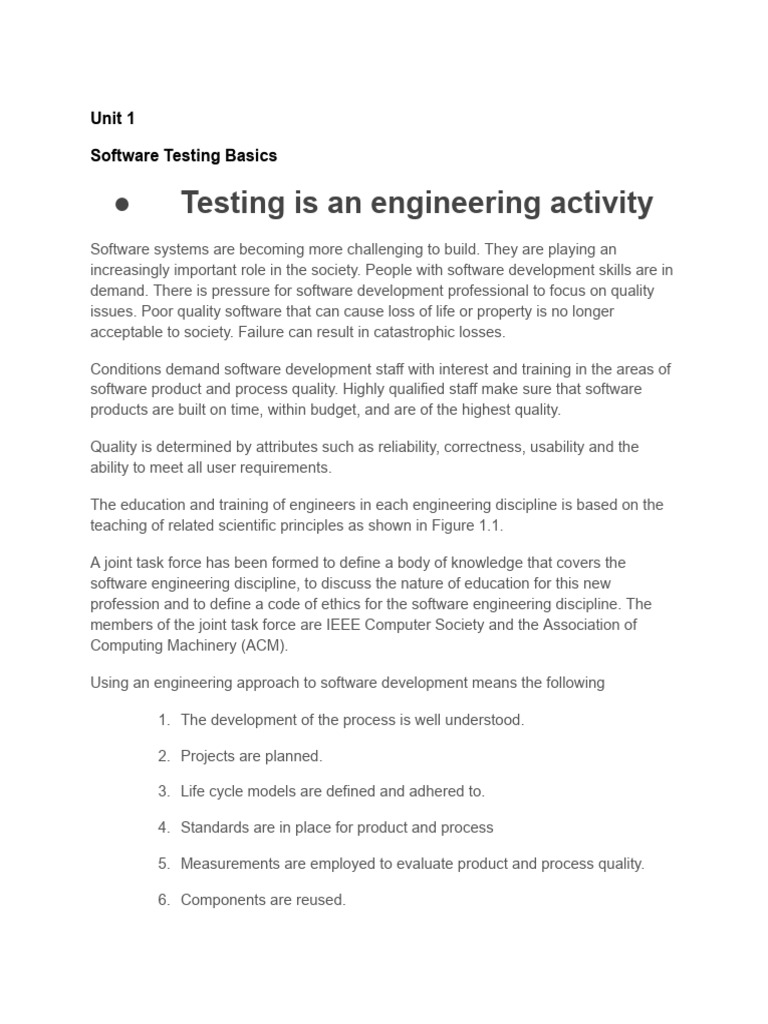 Software Testing and Quality Assurance | PDF | Software Testing ...