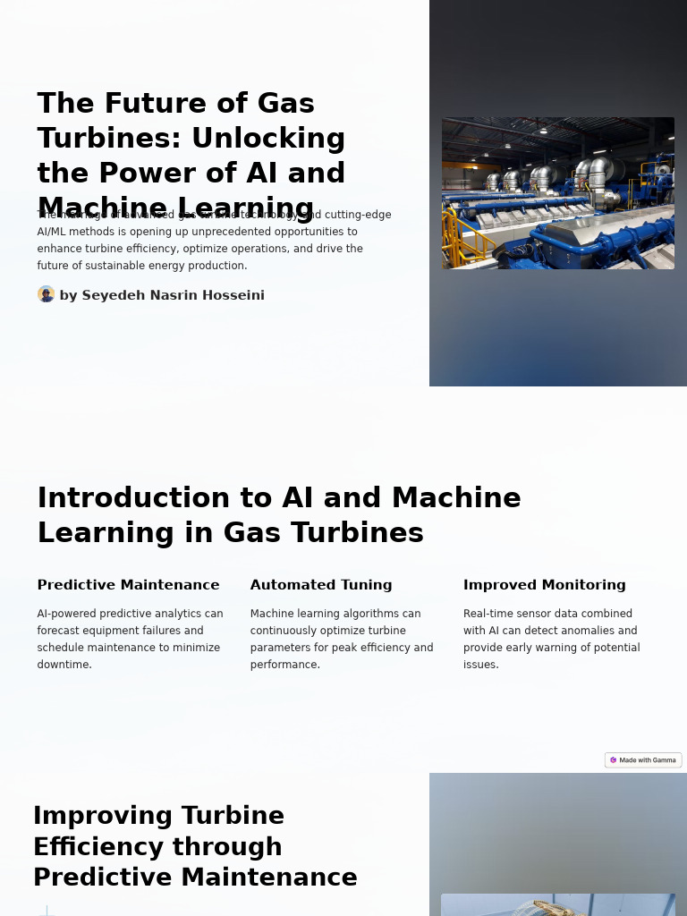 The Future of Gas Turbines Unlocking The Power of AI and Machine ...