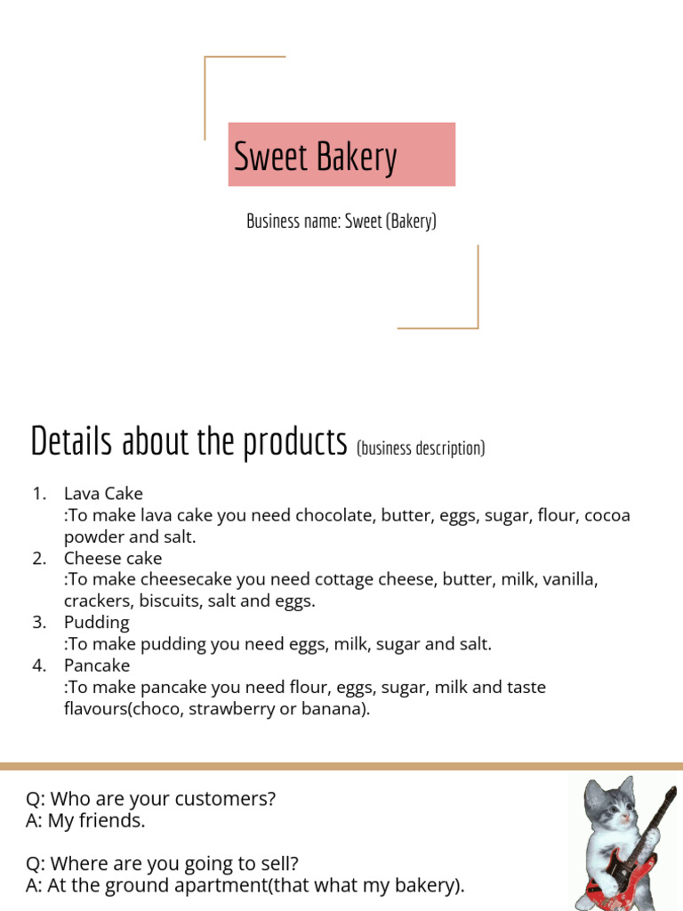 Sweet Bakery | PDF