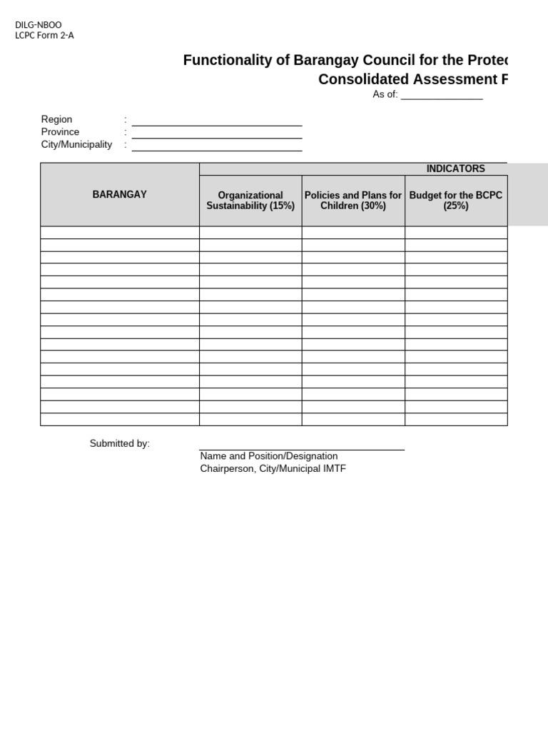 LCPC Consolidated Form 001-A | PDF