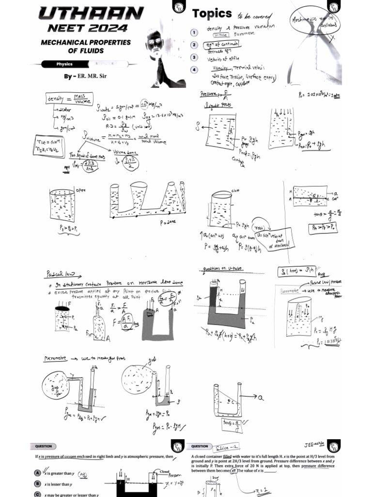 UTHAAN Fluids 8in1(MR Sir 2024) | PDF