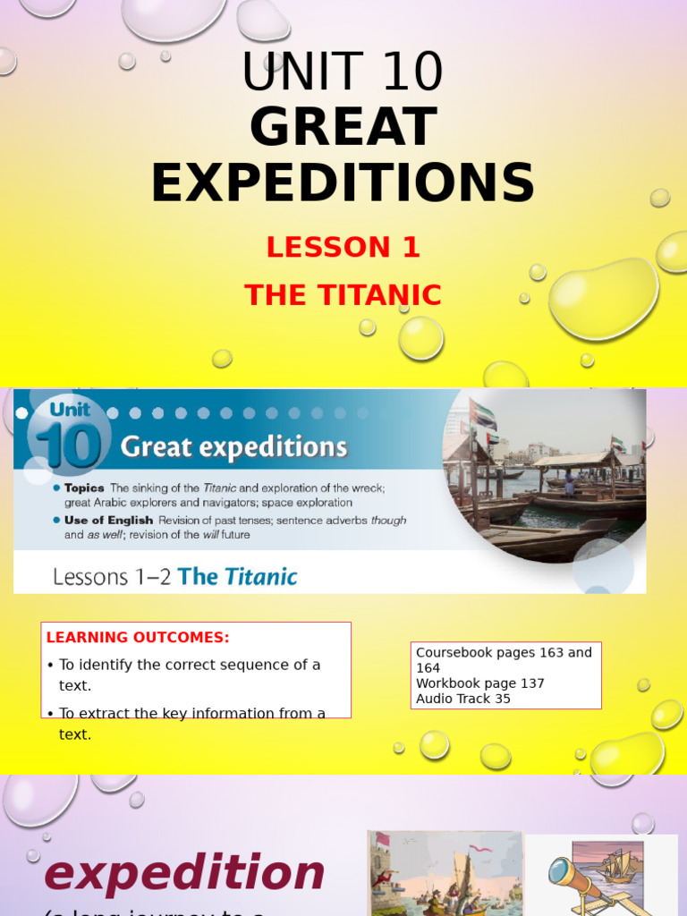 Great Expeditions: Unit 10 | PDF