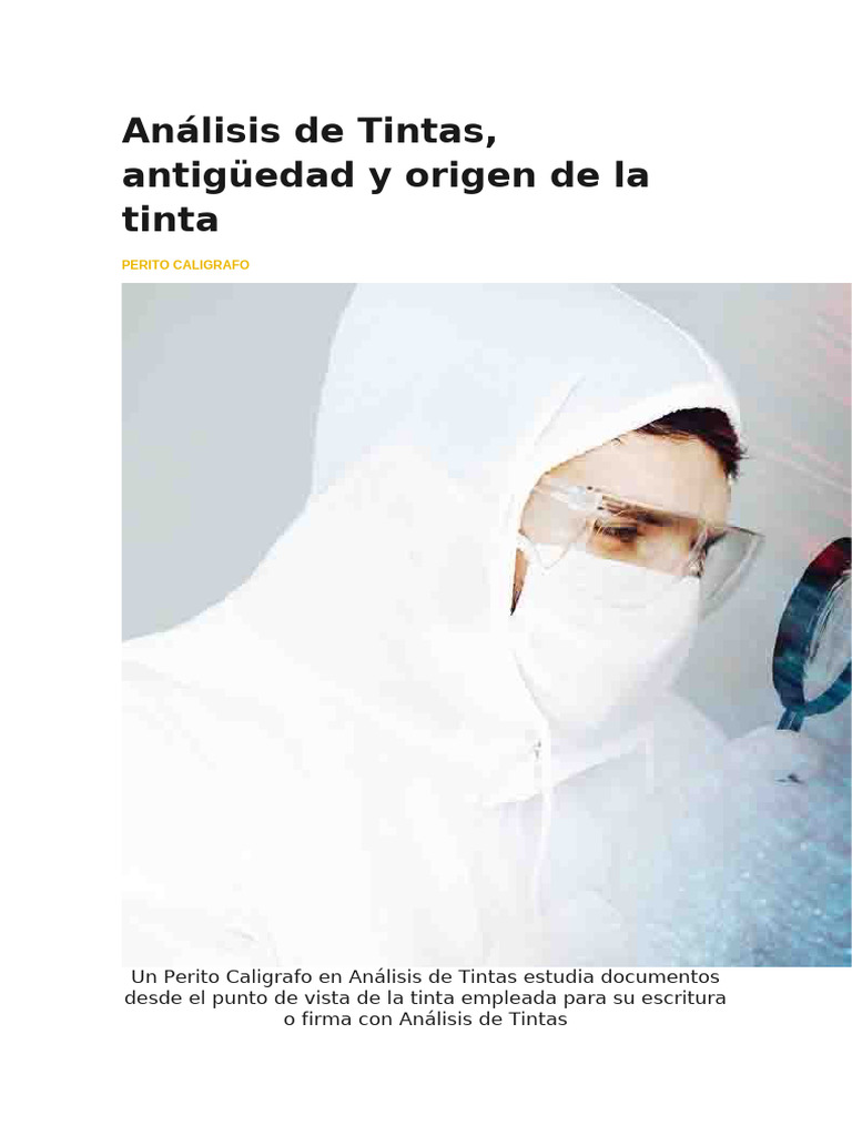 PERITO CALIGRAFO | PDF | Testigo experto | Caligrafía