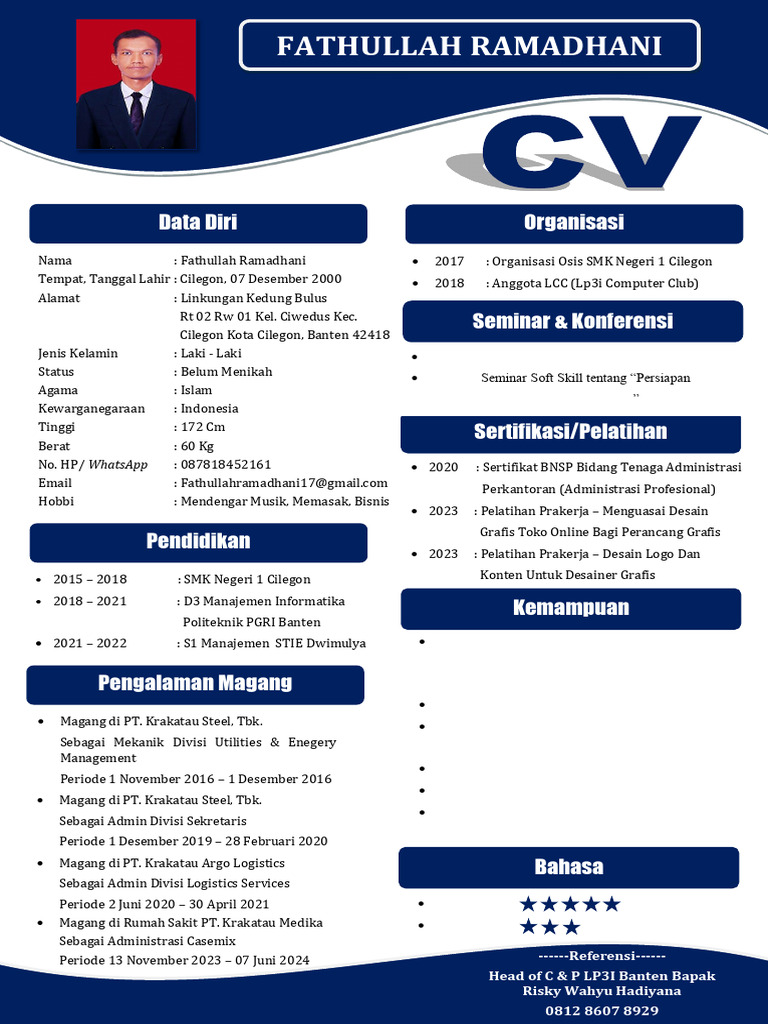 FATHULLAH RAMADHANI - CV | PDF