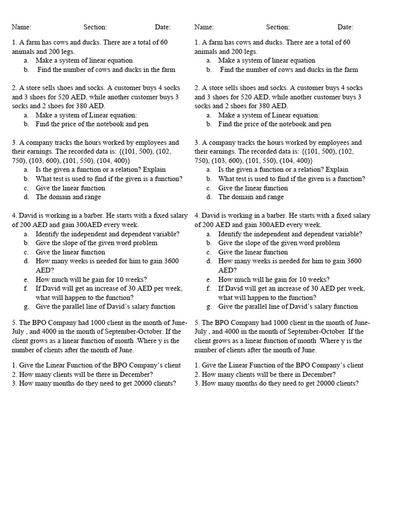 Grade 8 3rd Quarter Reviewer | PDF | Function (Mathematics) | Applied ...