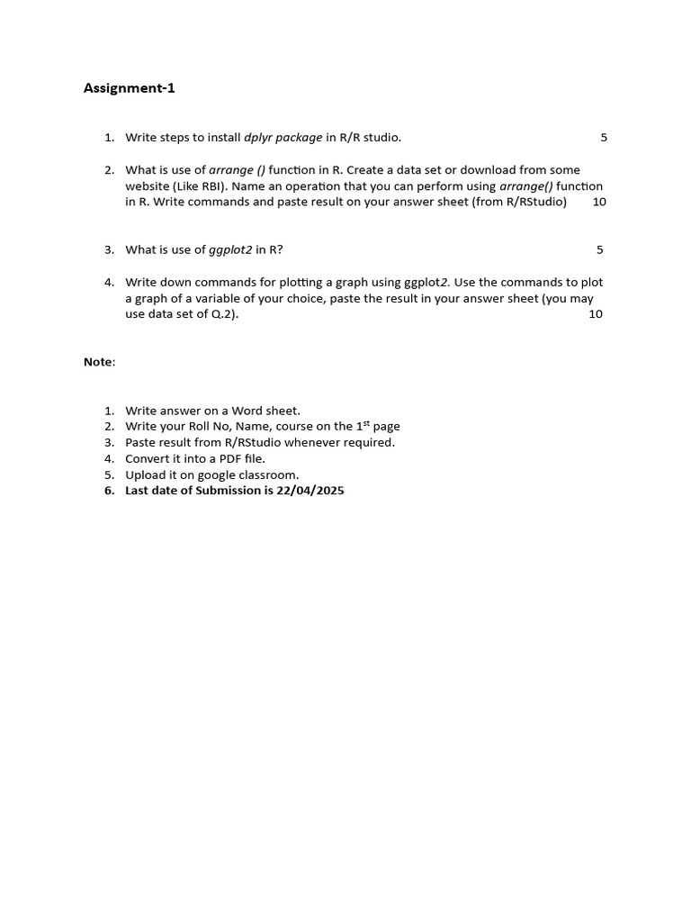 Shreemay Panda R4B ASSN 1 | PDF