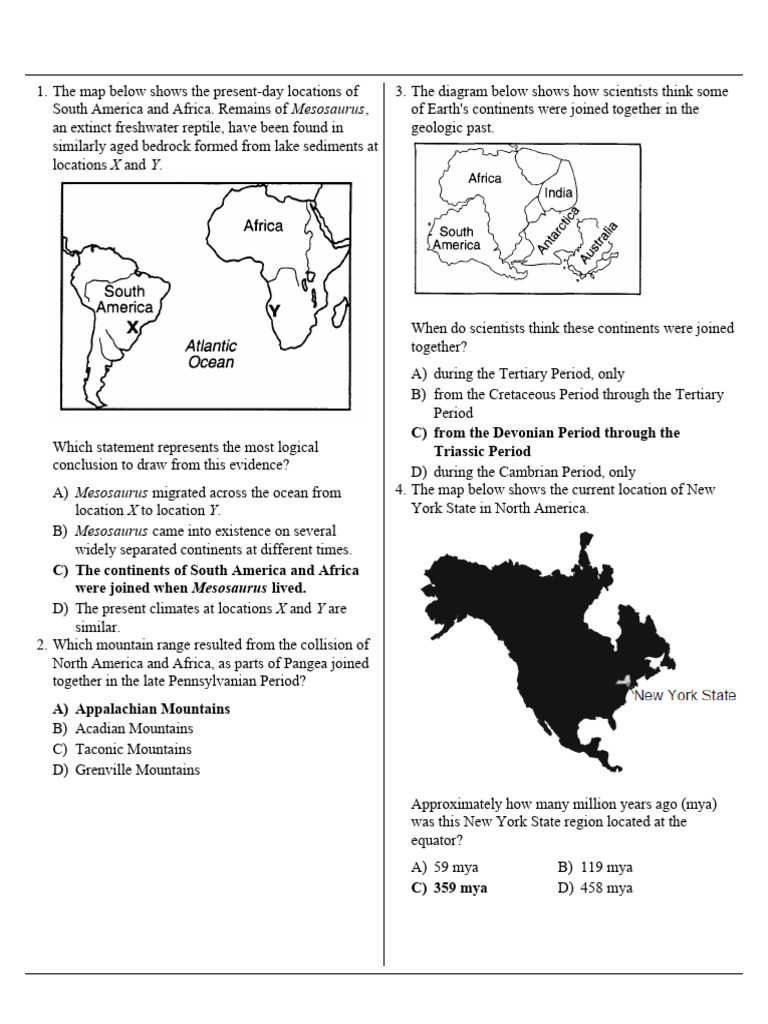 Continental Drift Answers | PDF | Plate Tectonics | Continent