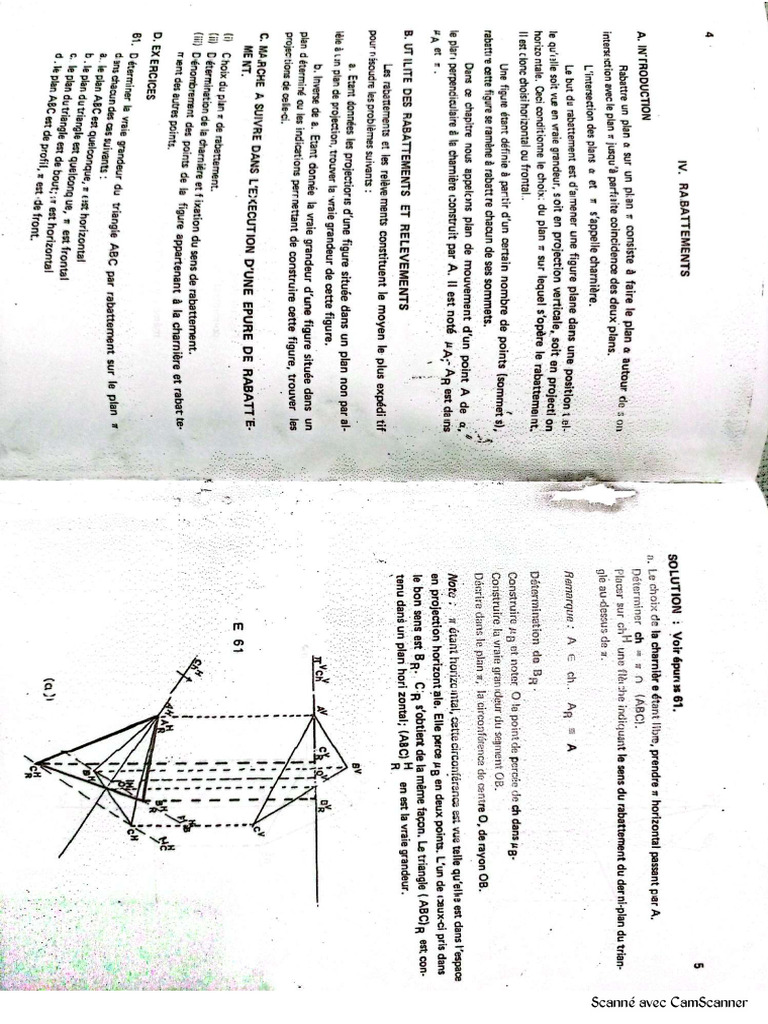 Géométrie Descriptive | PDF