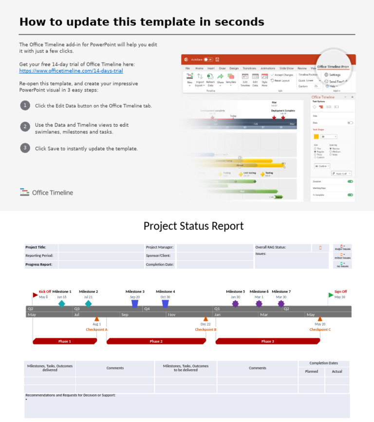 project-status-report-template | PDF
