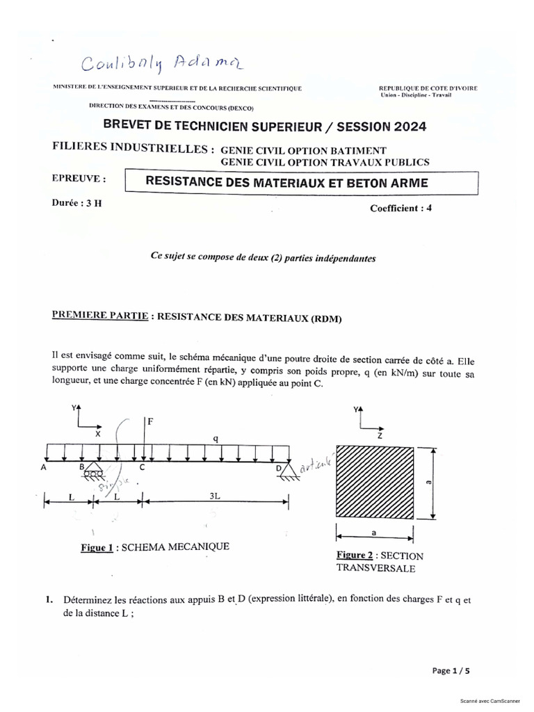 TPE BA Du 01 Août 2024 | PDF