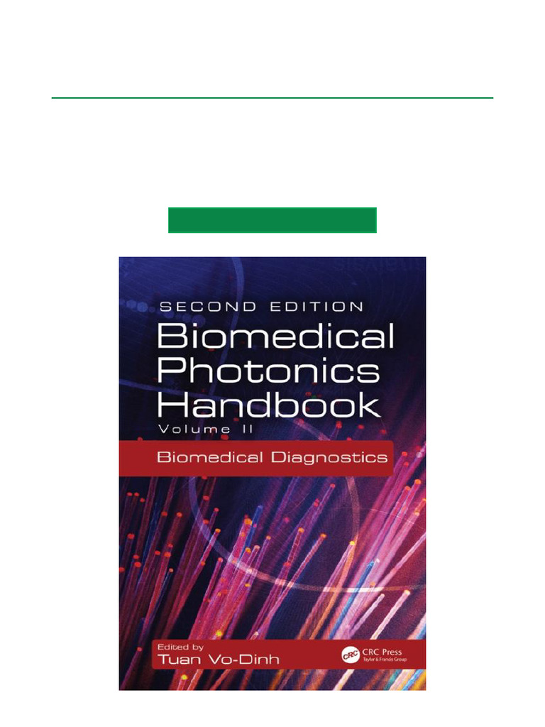 Biomedical Photonics Handbook Biomedical Diagnostics 2nd Edition Complete Volume Download | PDF ...