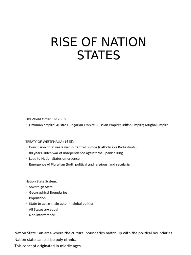 Rise of Nation States | PDF | Kingdom Of France | Nation State
