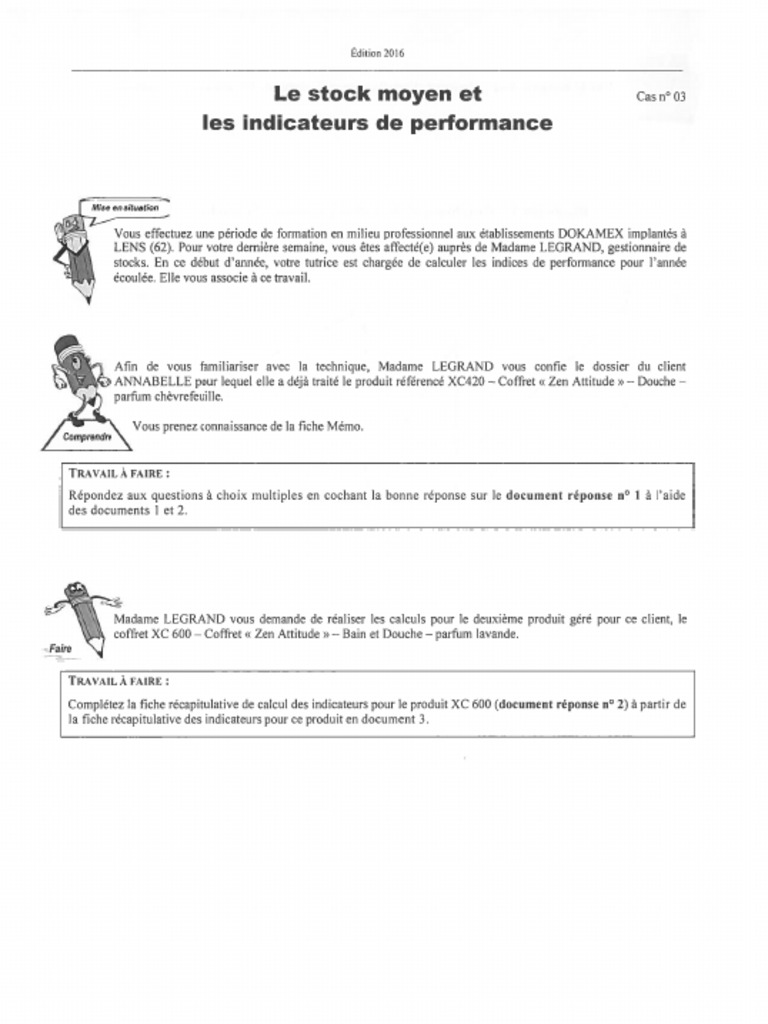 003 Stock Moyen Et Indicateurs de Performance | PDF