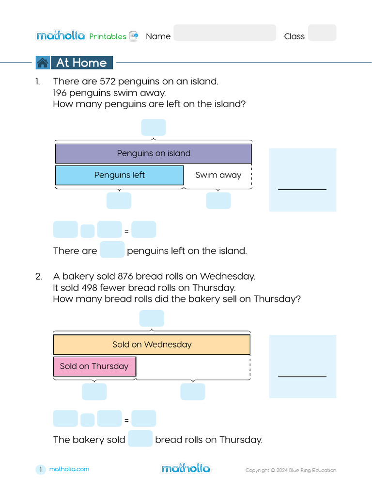 Math Problems: Penguins, Bakery, Vehicles | PDF | Vehicles | Transport