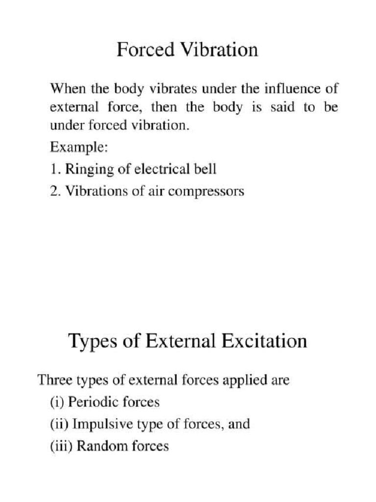 Unit 4 Forced Vibration 177131641 | PDF