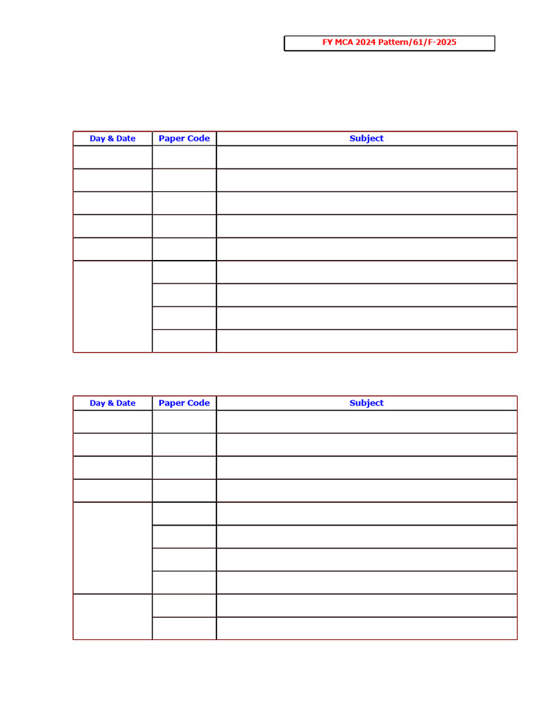 MCA Sem I and II 2024 | PDF | Computing | Computer Science