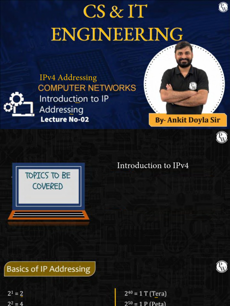 IPv4 Addressing 02: Class Notes | PDF