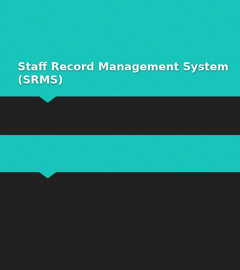 Staff Record Management System (SRMS) | PDF