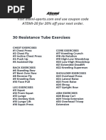 30 Resistance Tube Exercises Guide | PDF | Musculoskeletal System