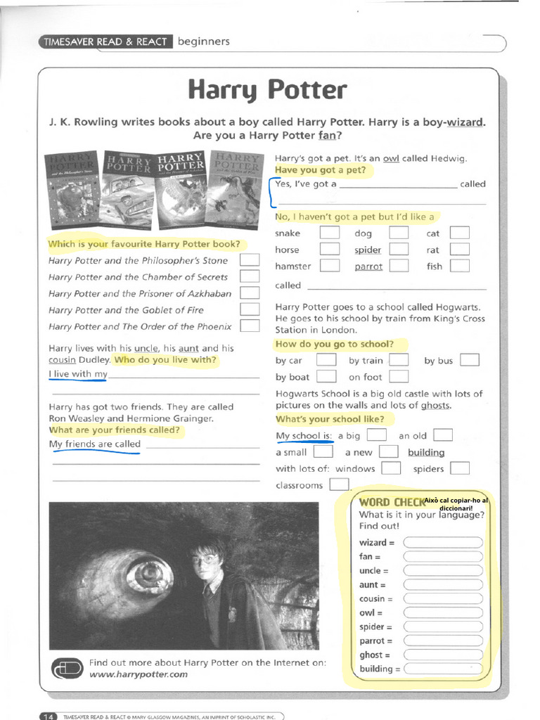 Harry Potter Reading | PDF
