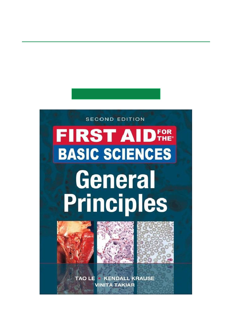 First Aid For The Basic Sciences, General Principles, Second Edition, 2nd Edition Secure Ebook ...