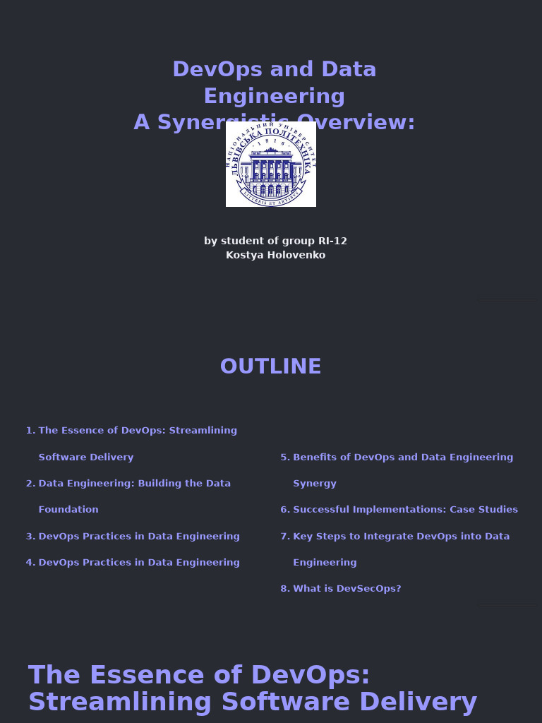 DevOps and Data Engineering a Synergistic Overview | PDF | Automation | Systems Engineering