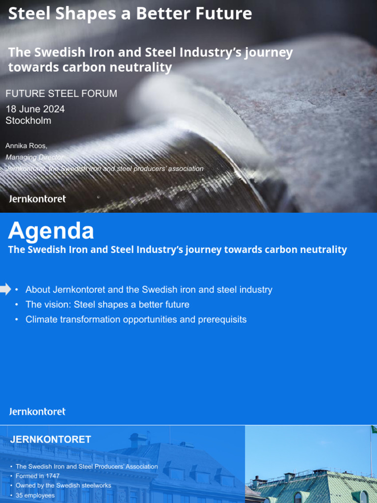 Steel Shapes A Better Future - The Swedish Iron and Steel Industry's ...