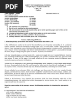 CEM Yellis 14 Mock Test English Math | PDF