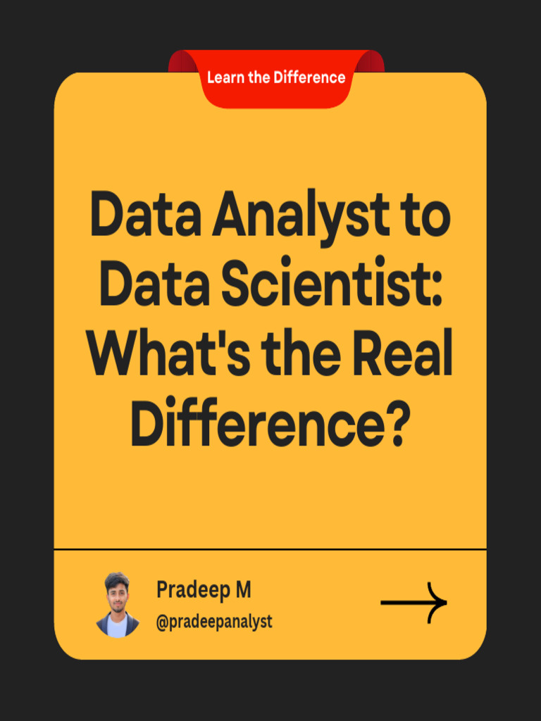 Data Analyst To Data Scientist | PDF