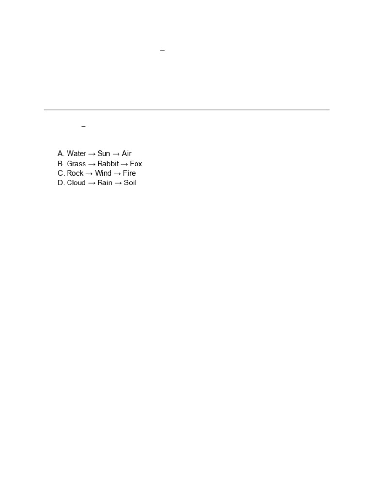 Grade 7 Ecosystem Quiz with Answers | PDF