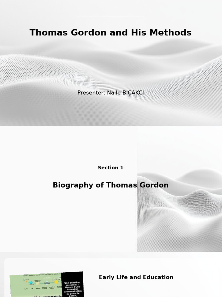Thomas Gordon and His Methods 2 | PDF | Conflict Resolution | Communication