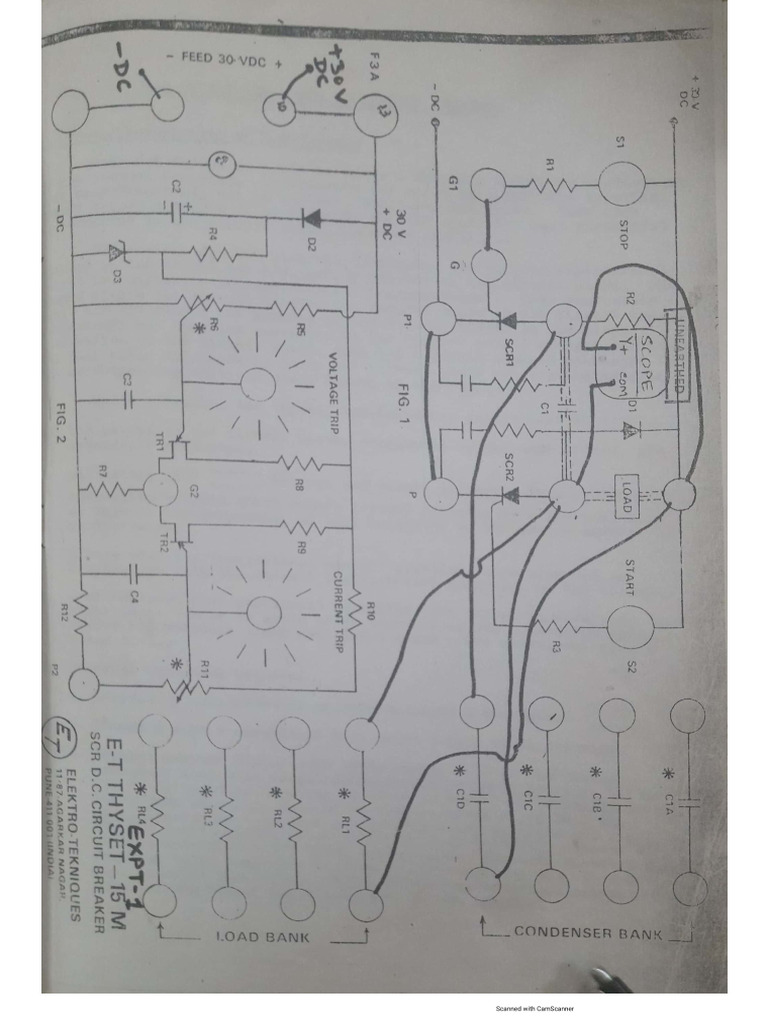 Exp7 SCR Circuit Breaker | PDF