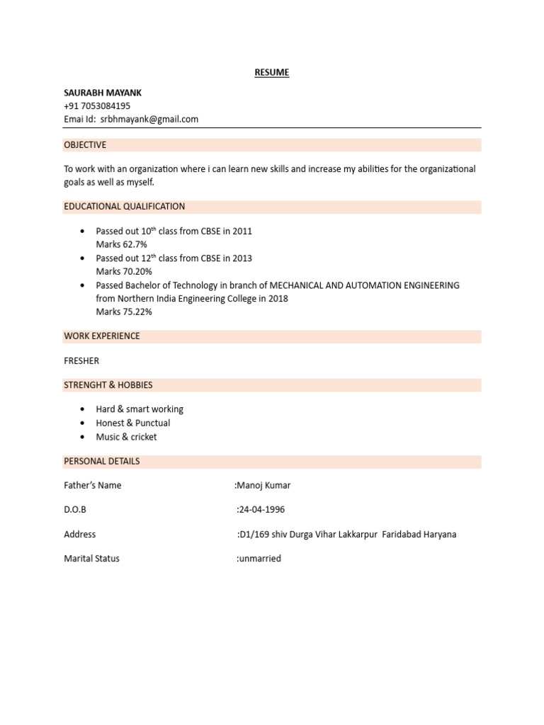 Saurabh Mayank Resume Apna | PDF