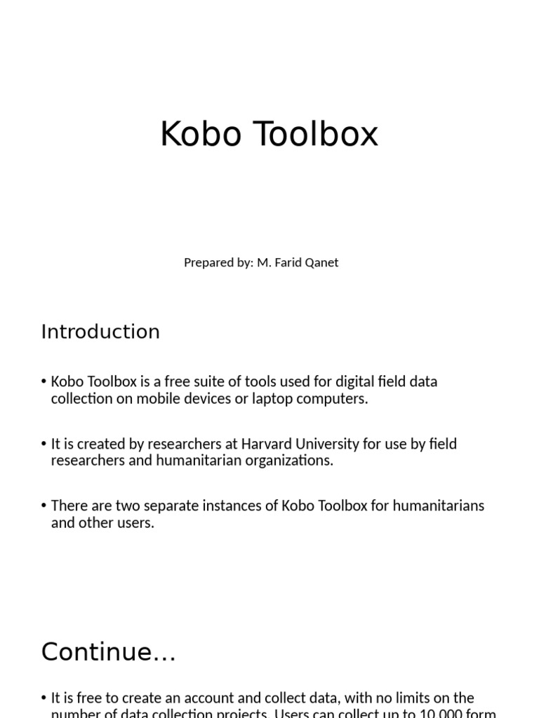 KOBO Toolbox Data Collection Tutorial | PDF | Mobile App | Information ...