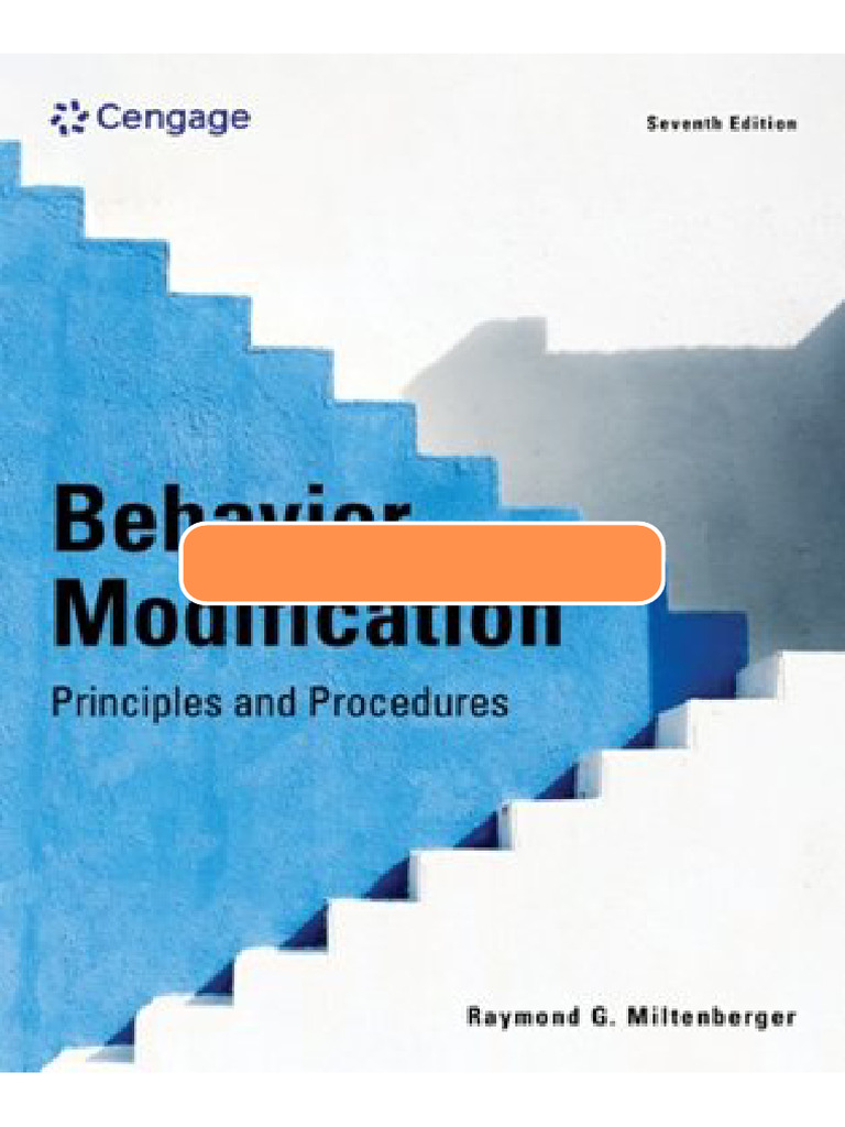 Testbank for Behavior Modification Principles and Procedures 7th ...