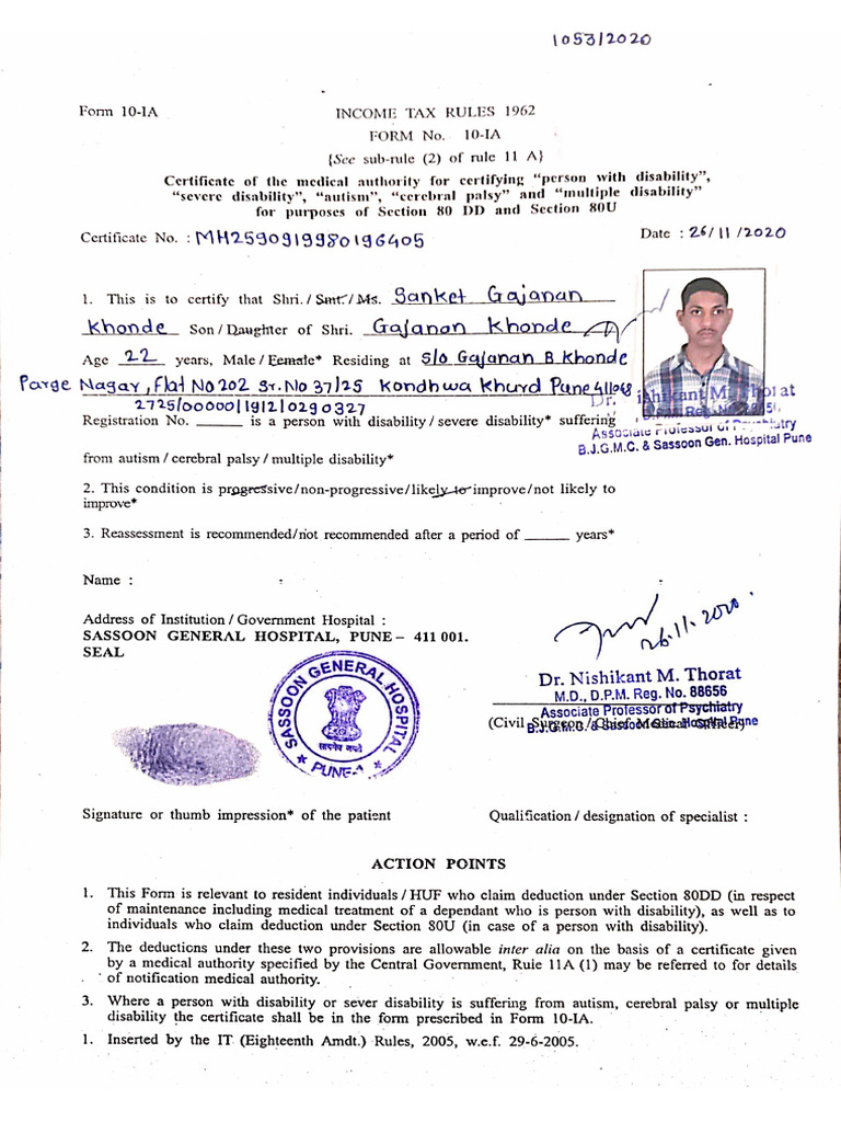 Sanket Income Certificate | PDF